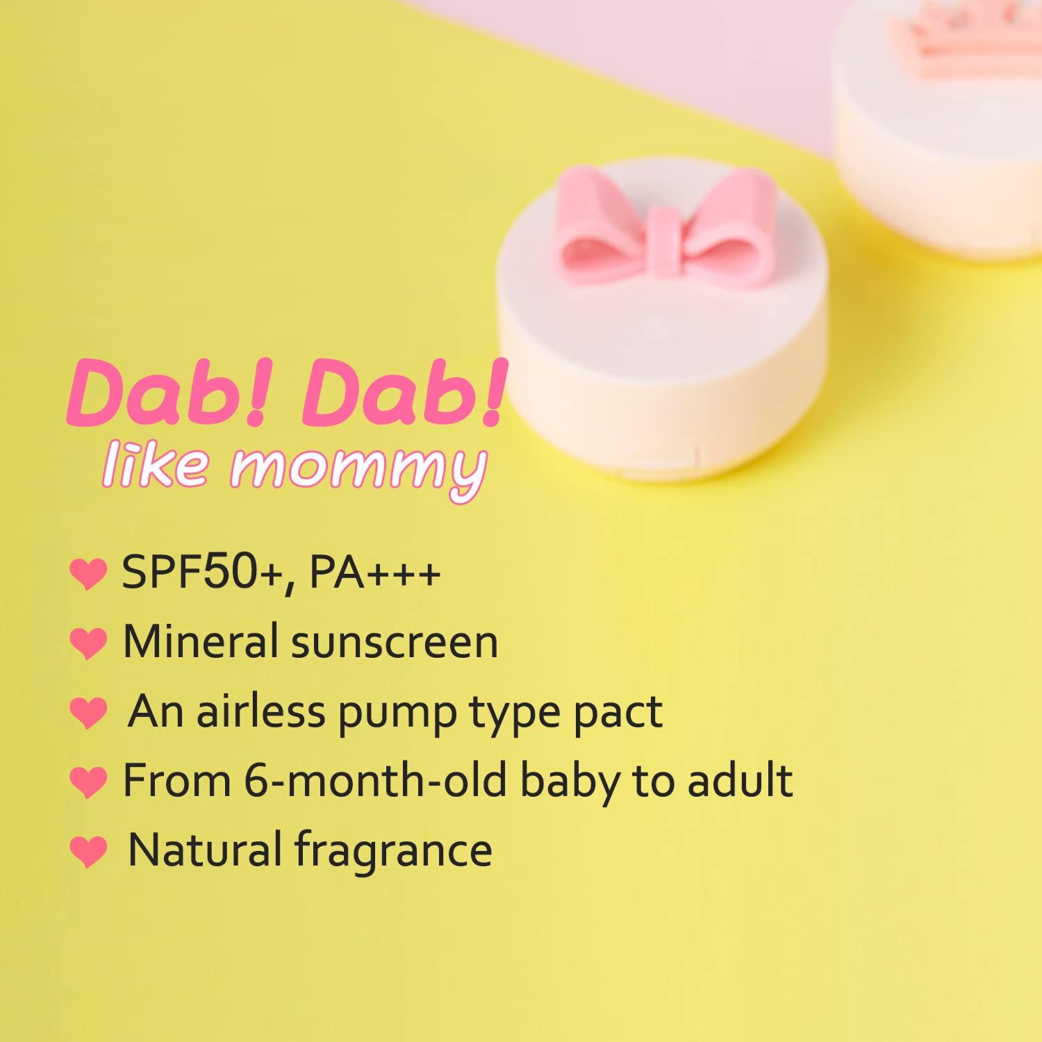 Peach & Baby Kids Sun Cushion SPF50+ PA+++ 15g | Travel Size Sunscreen ...