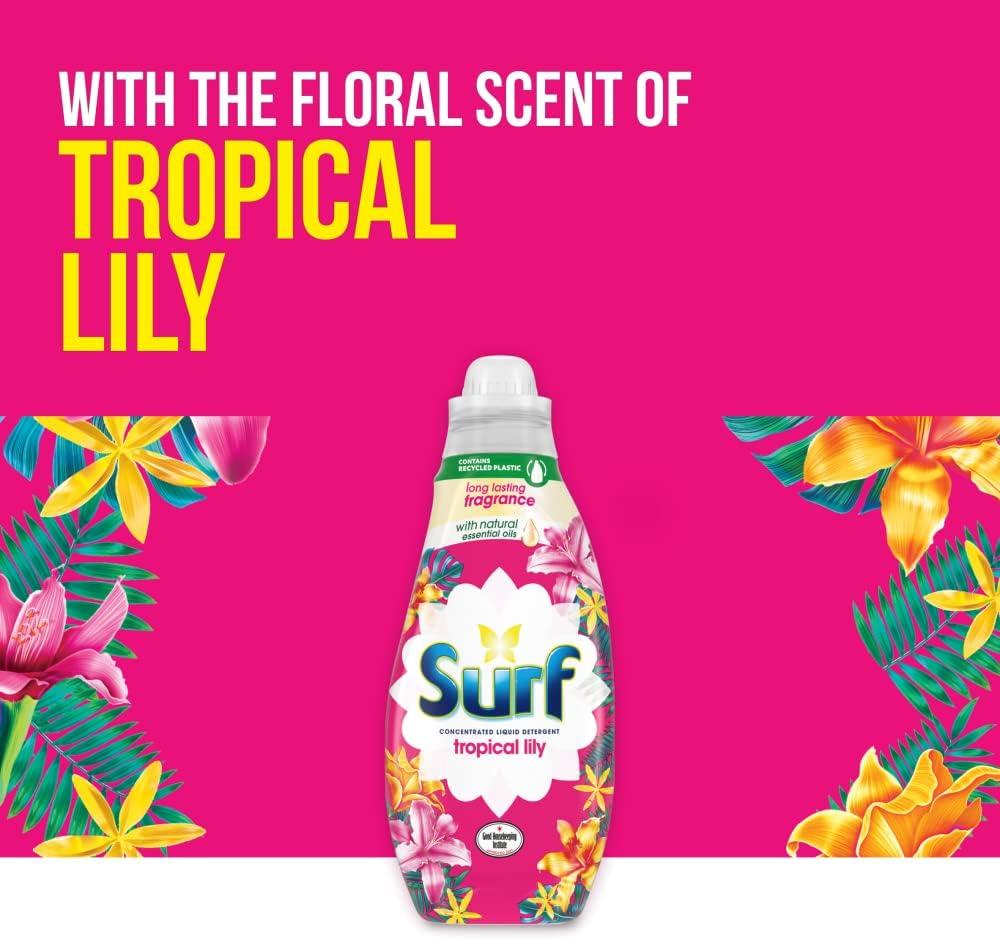 Surf Tropical Lily Laundry Liquid 24 Washes 648ml | Buy Now with ...