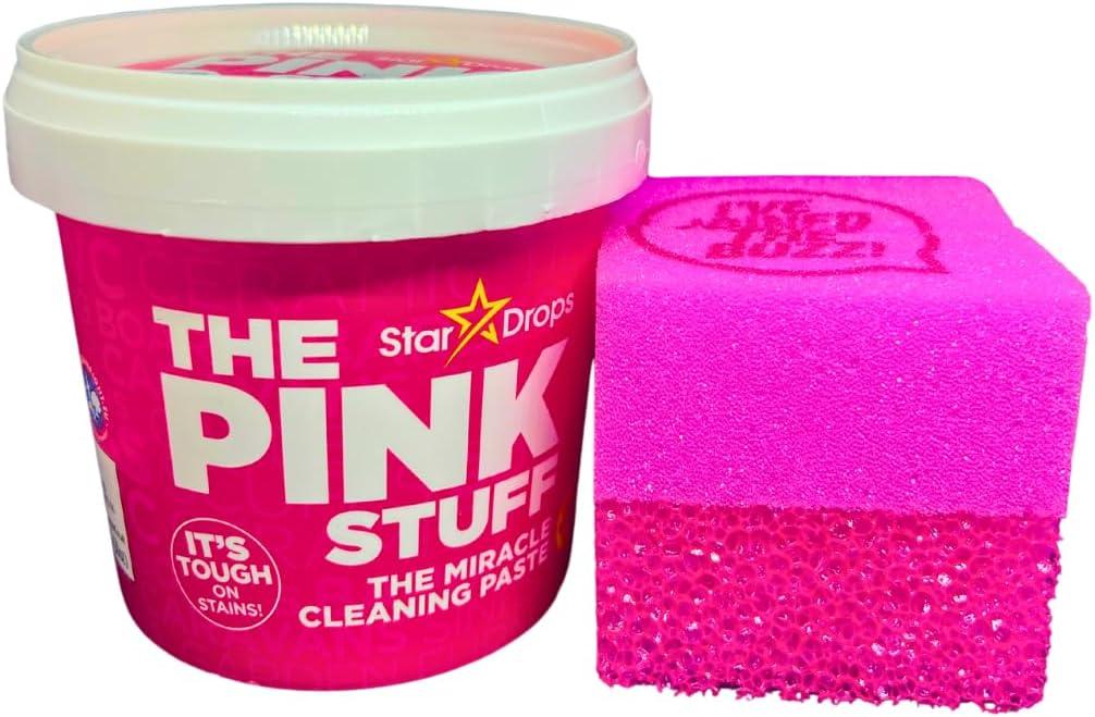 Clean & Sparkle Pink Bundle: Pink Stuff Paste Buzz Dish Block & Modern ...
