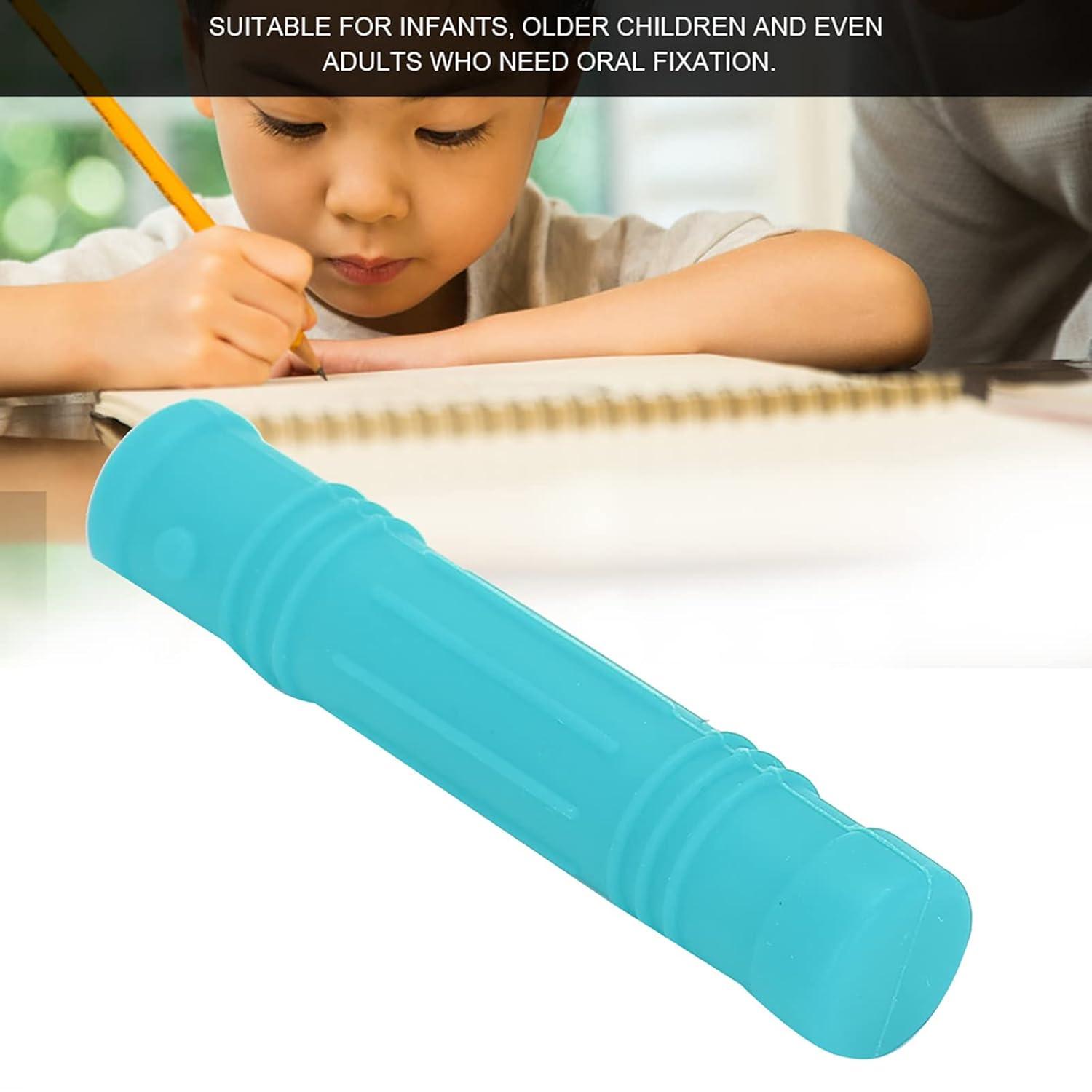 Sky Blue Cawn Pencils for Autism | Silicone Fidget Aids Safe Baby Bite ...