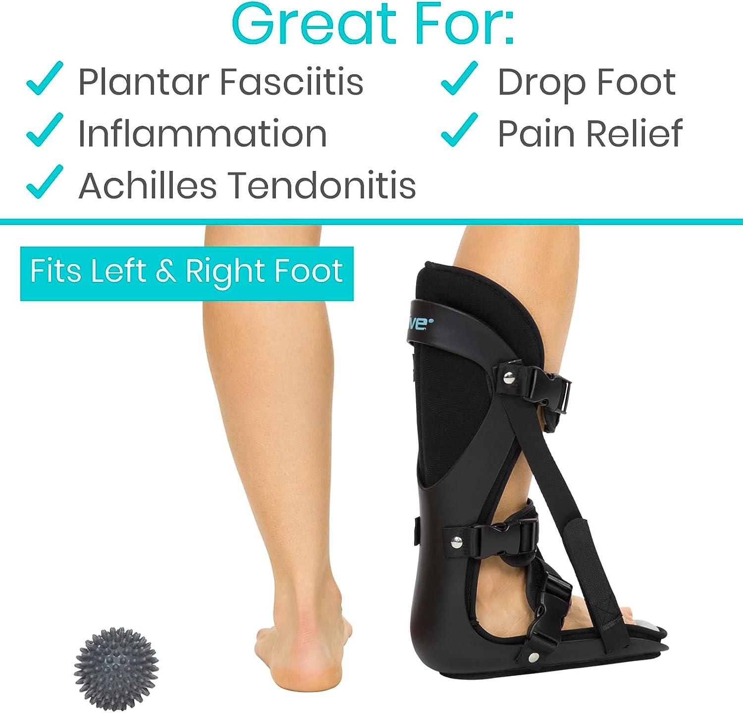 Vive Hard Plantar Fasciitis Night Splint and Trigger Point Spike ...