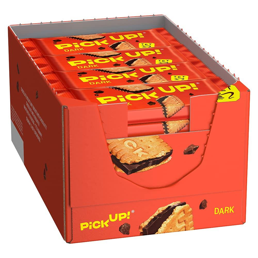 Pick Up! Dark Chocolate Bar - Crispy Cookies & Rich Dark Chocolate (24 ...