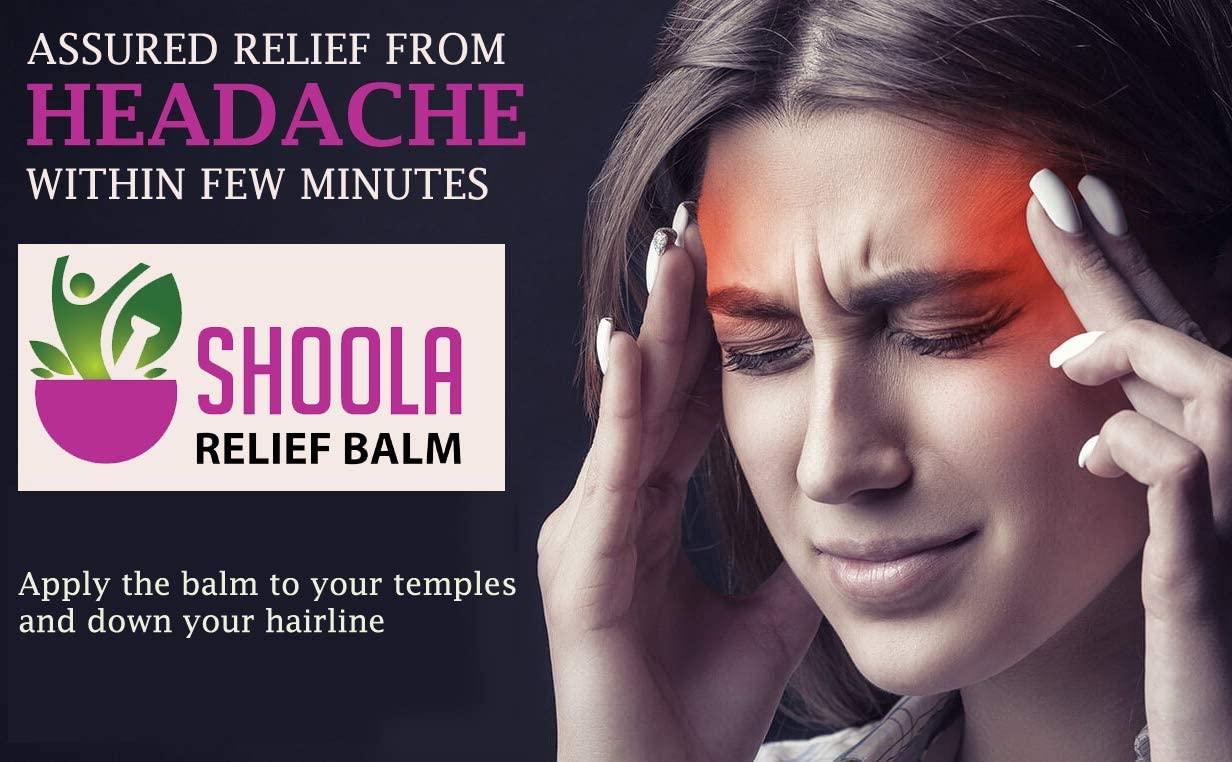 SHOOLA Pain Relief Balm - Maximum Strength Organic Rub for Headaches ...