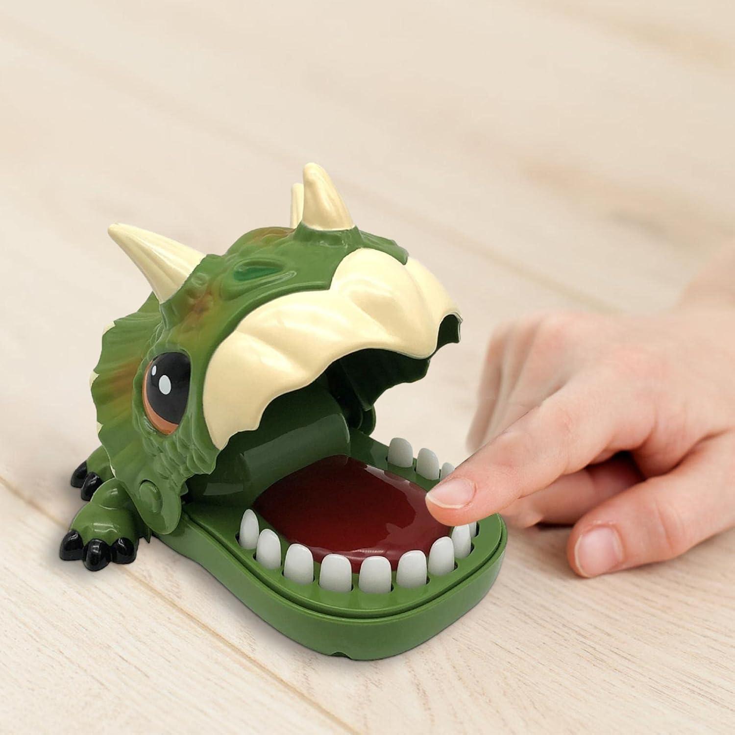 EAYOLY Funny Dinosaur Teeth Game | Triceratops Teeth Toy for Kids ...