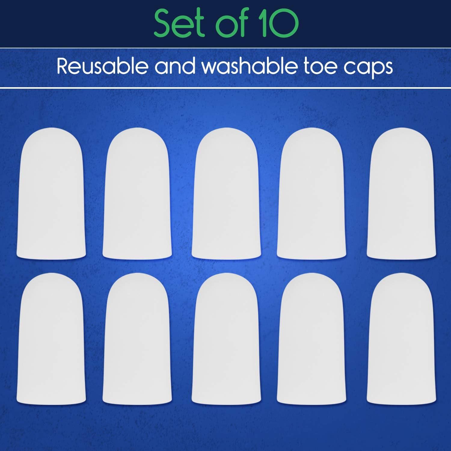 ViveSole Soft Gel Toe Protectors for Men & Women (10 Pack) - Foot Pain ...