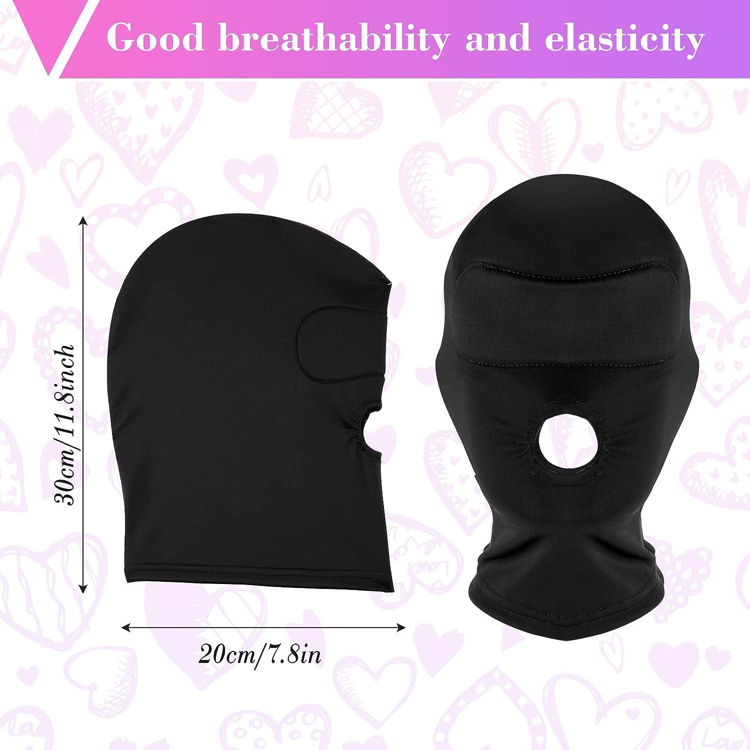 3 Pcs Full Cover Zentai Hood Masks with Mouth Hole, Elastic Face Mask ...