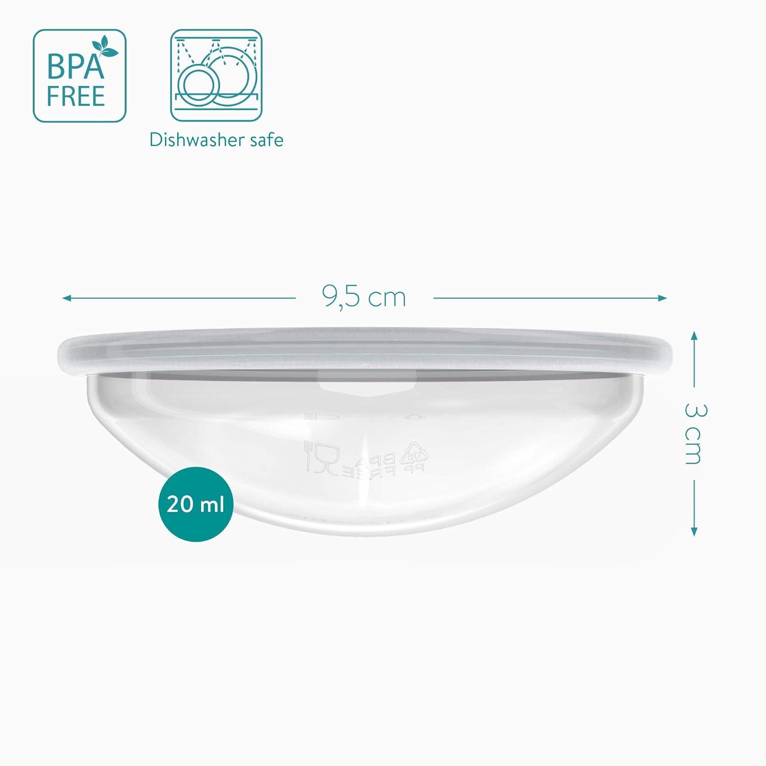 Navari's Milk Rabbit Shells - 4 Leak-Proof BPA-Free Breastfeeding ...