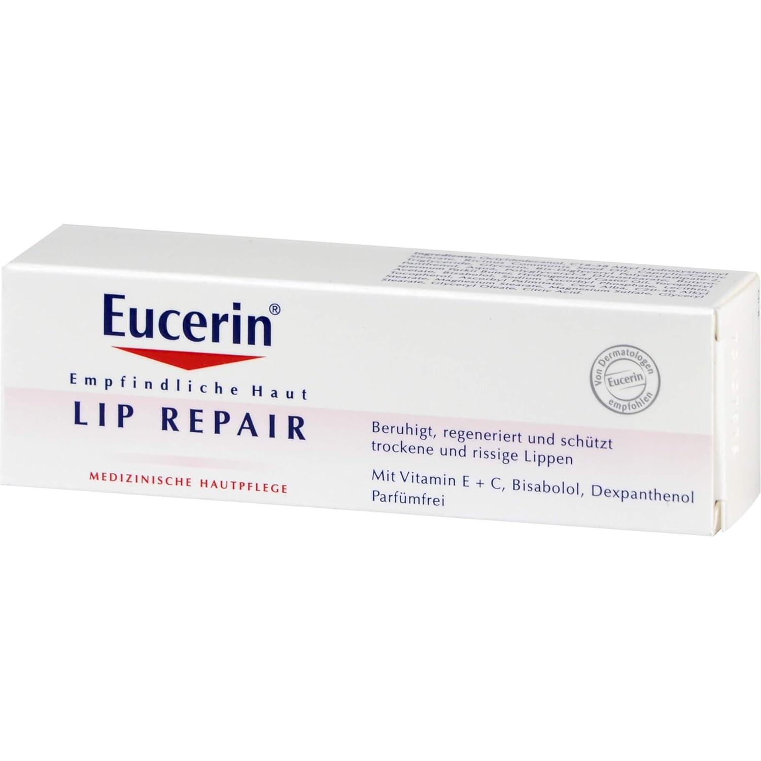 Eucerin pH5 Lip Repair Cream 10g - Intense Hydration & Soothing Relief ...