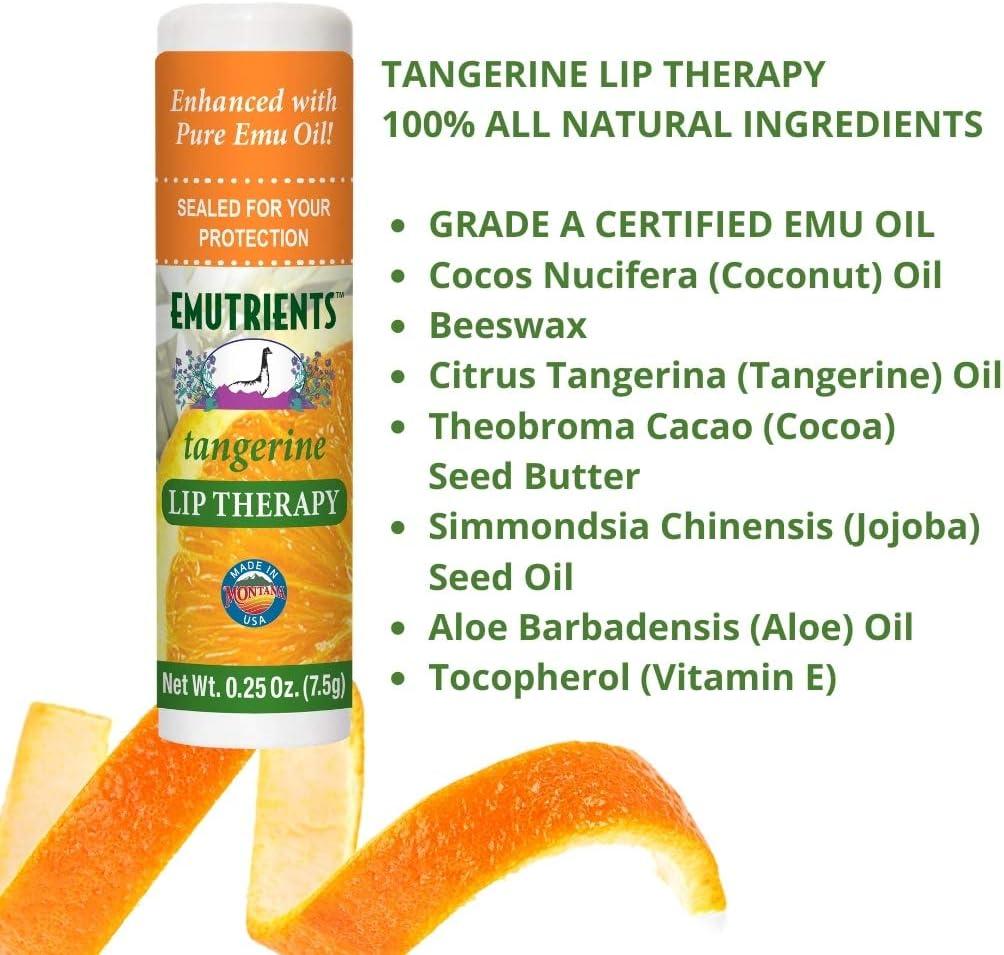 Montana Emu Ranch Tangerine Lip Balm - 3 Pack - 0.25 oz - Pure Emu Oil ...