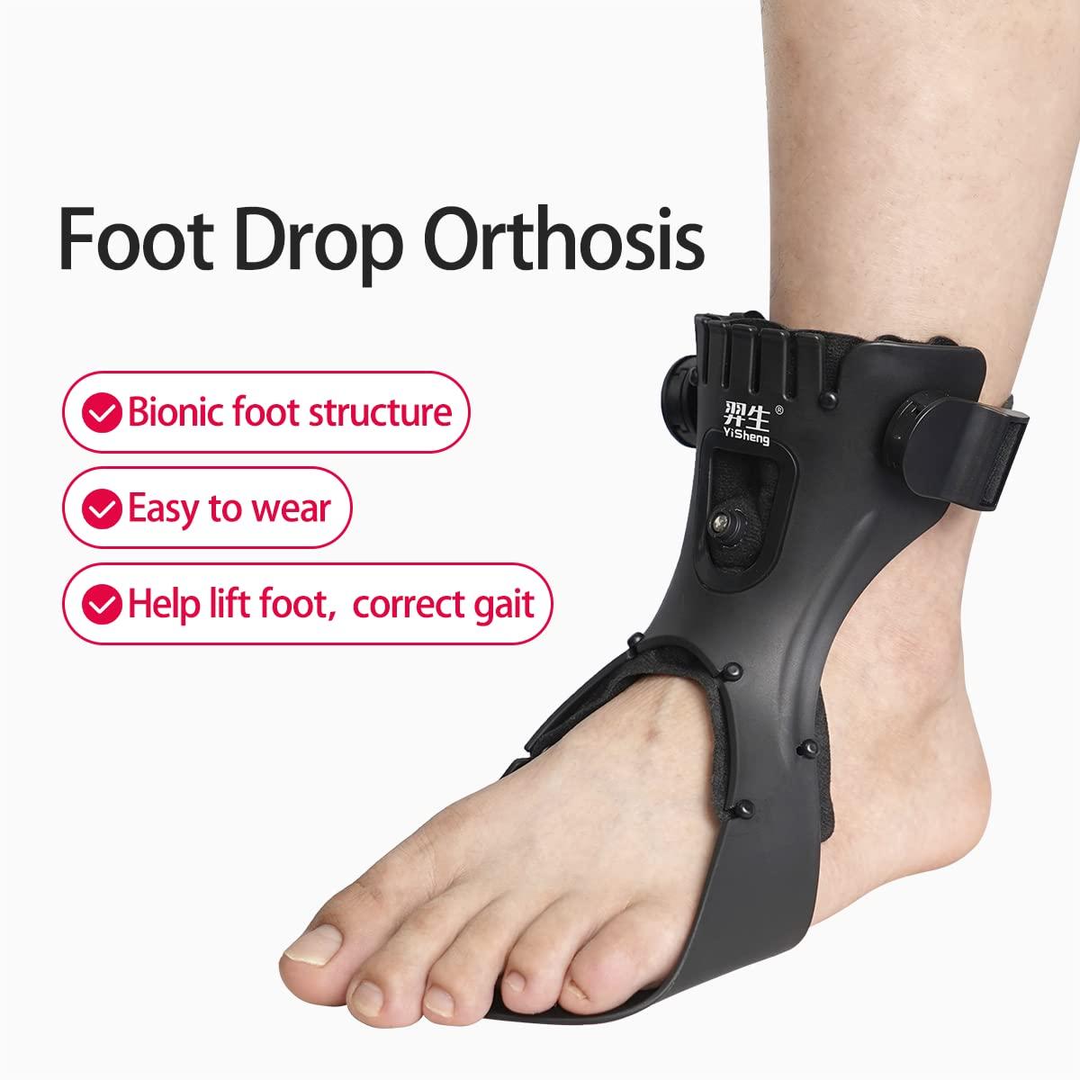 Syrebo Drop Foot Brace - AFO Ankle Brace Support with Airbag Absorber ...