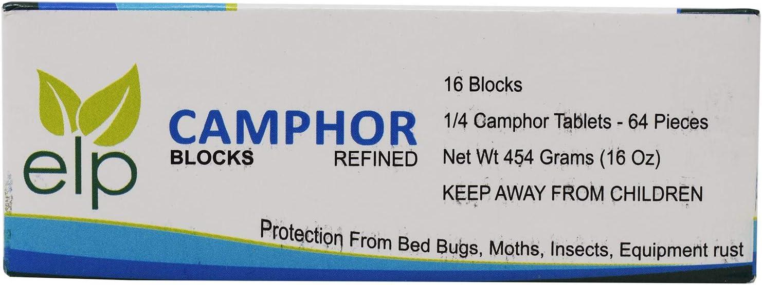 Refined Camphor Blocks - 16 Blocks (64 Tablets) | Pure and Natural ...
