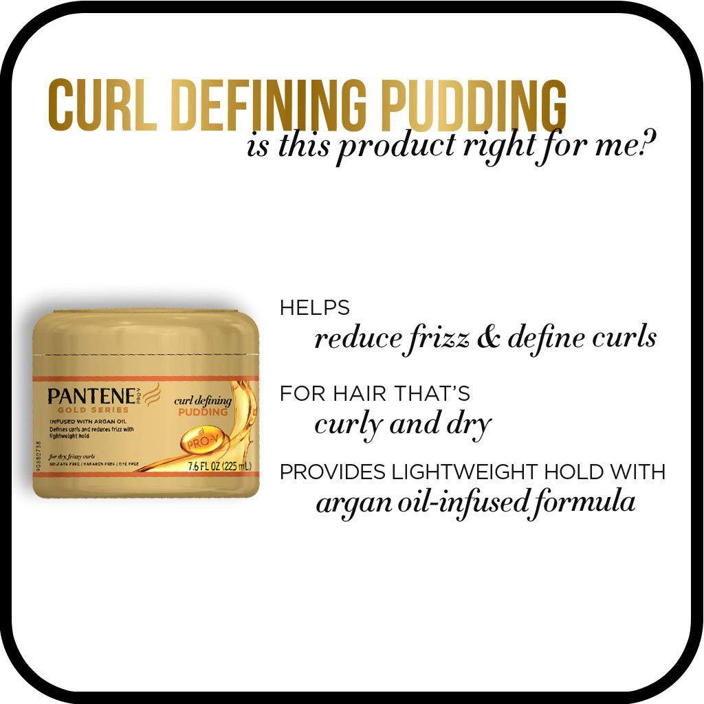 Pantene Gold Series Curl Defining Pudding 7.6oz Jar (225ml) - 2 Pack ...
