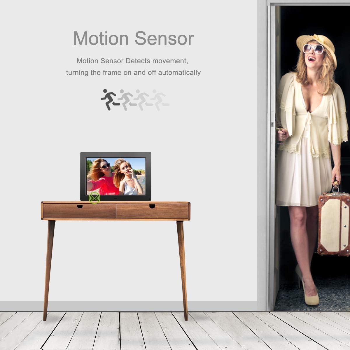 10 inch Digital Picture Frame, HD IPS Display, Slideshow, Motion Sensor ...