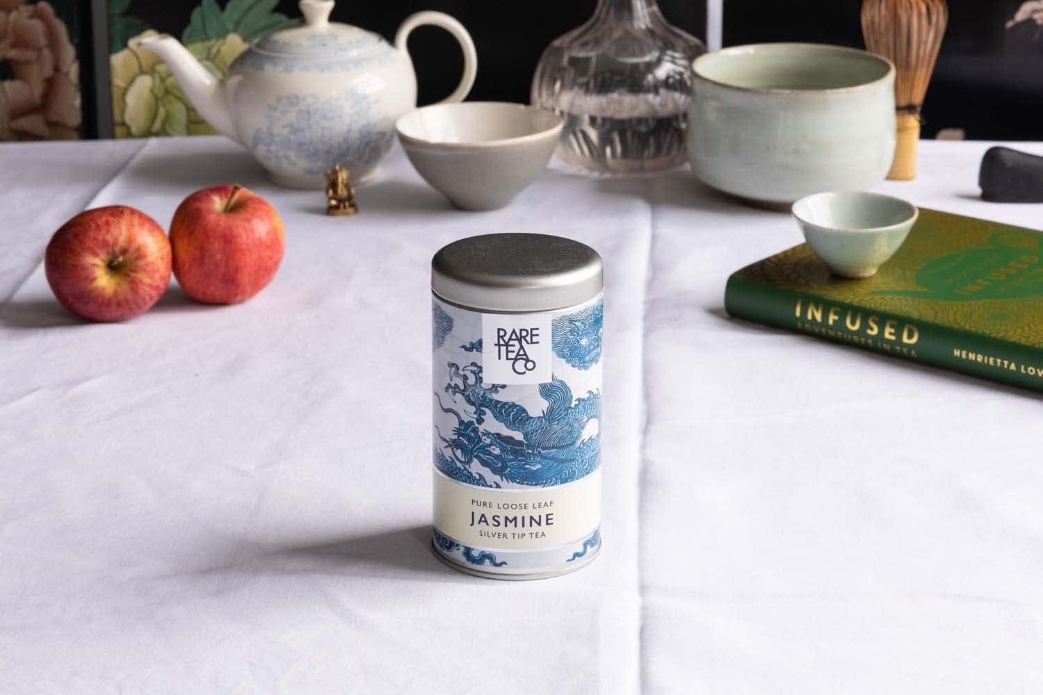Rare Tea Co. Jasmine Silver Tip White Tea 25g Tin - Premium Loose Leaf ...