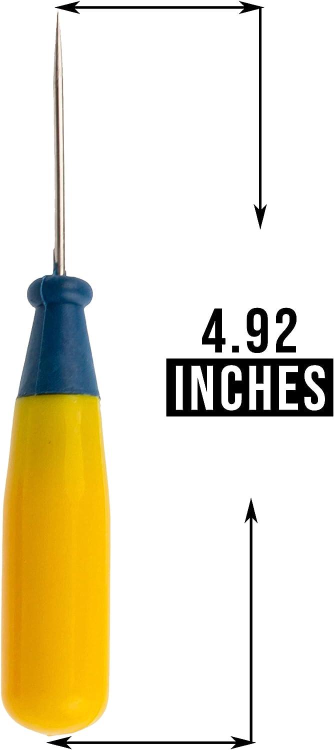 Heavy Duty Bookbinding Sewing Work Awl with Plastic Handle | Leather ...