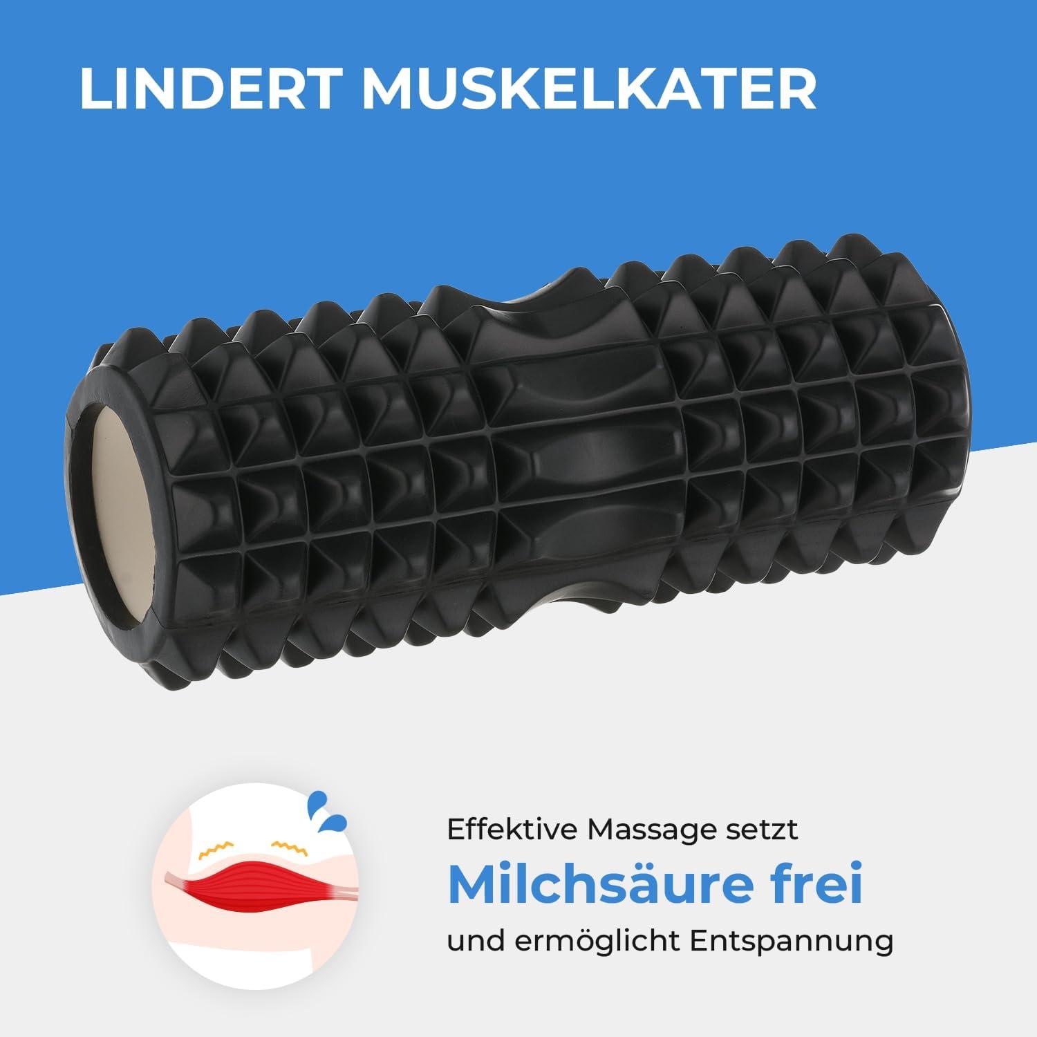 Hymphetek Fascia Roller - 33 cm EVA Massage Roller for Muscle ...
