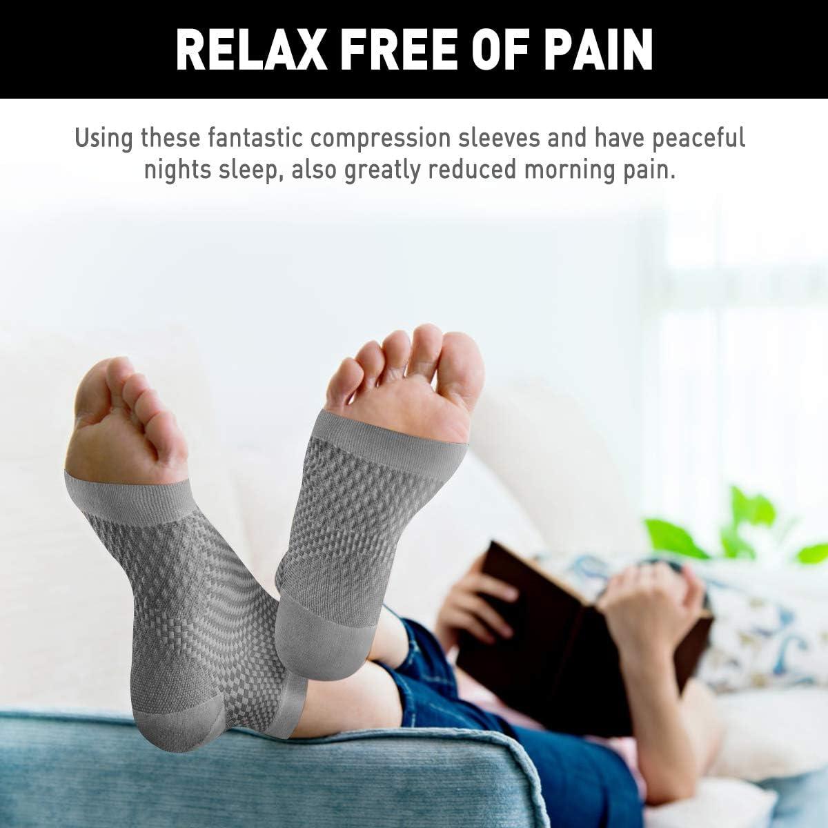 AVIDDA Plantar Fasciitis Socks with Heels Arch Supports Compression ...