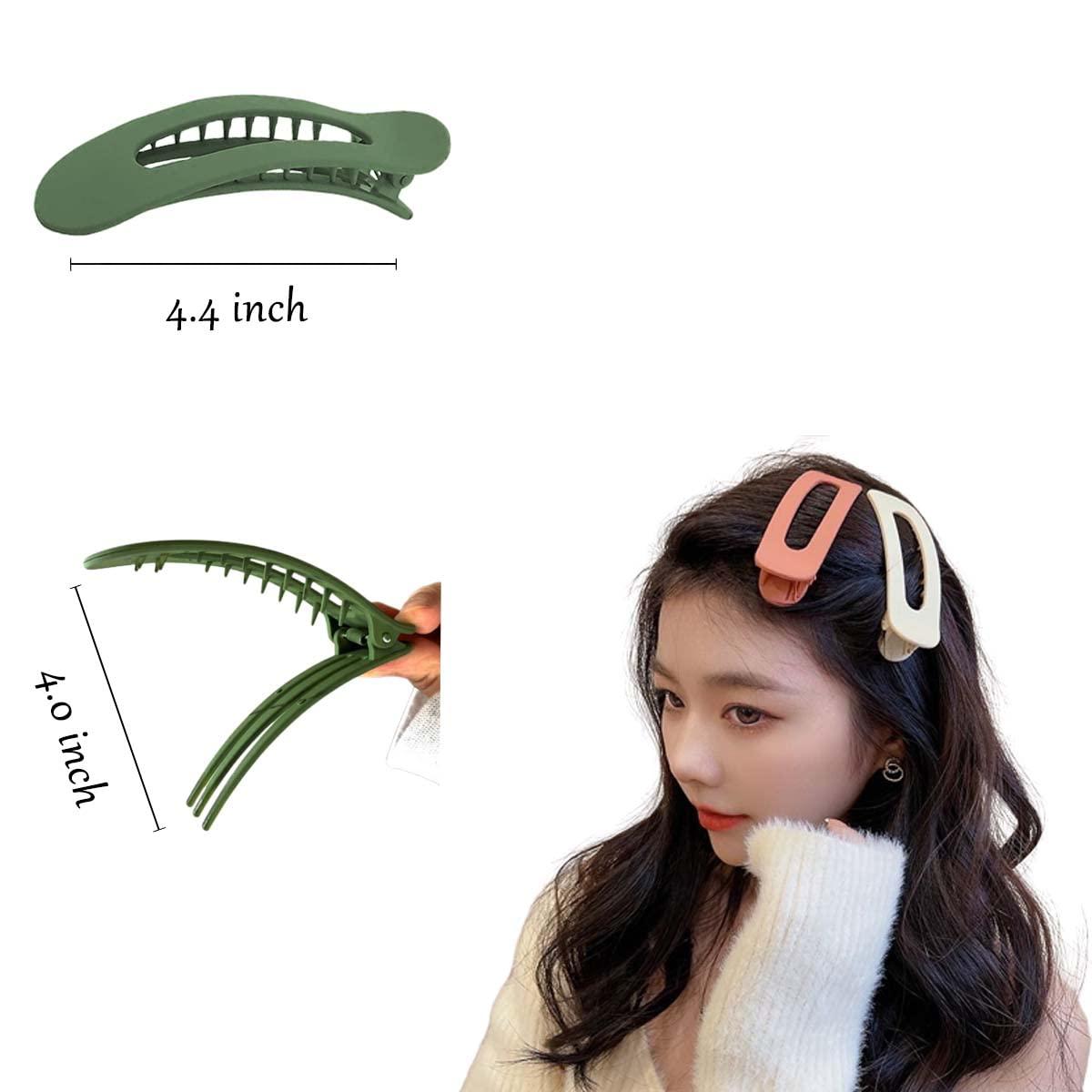 7 Pcs Flat Claw Hair Clips for Thick Hair - Strong Hold Alligator Clips ...