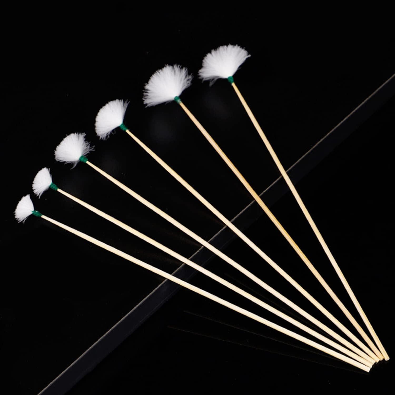 AOVNA 5 Pieces Goose Feather Ear Pick Ear Wax Cleaning Stick Ear Clean ...
