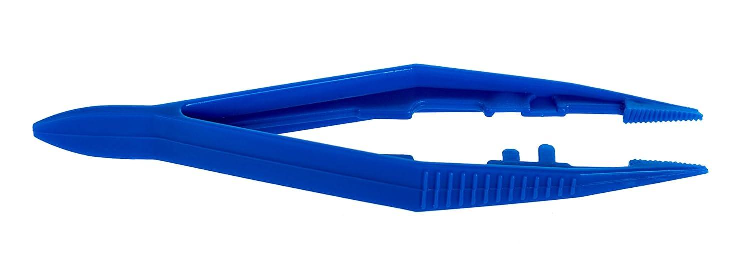 PrimeMed Plastic Blue Forceps (Tapered Tweezers) - Bulk Pricing (125 ...
