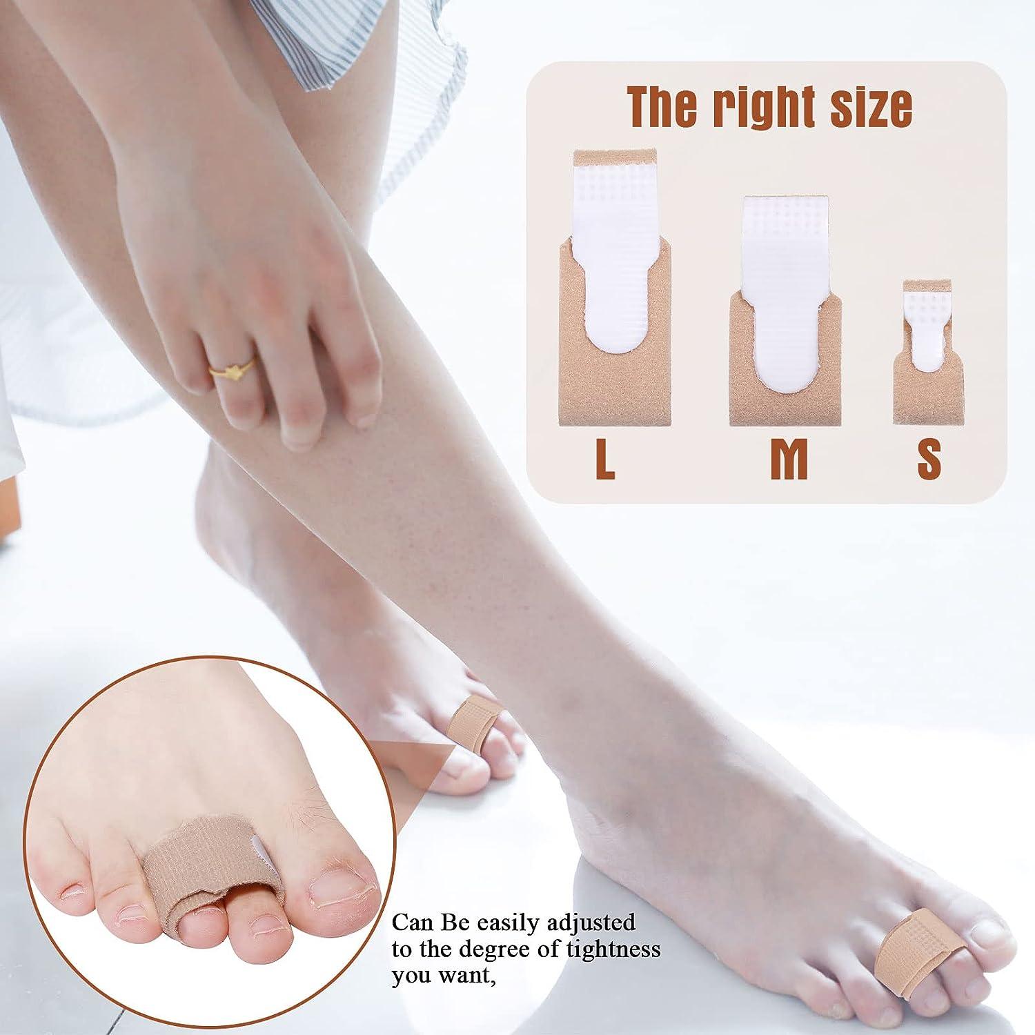 Konohan 36 Pcs Toe Wraps & Straighteners - 3 Sizes, Cushioned Bandages ...