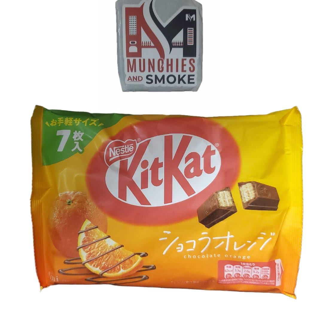 1 Bag (7 Mini Bars) - Japanese Orange KIt Kat Mini 2 Fingers/Bar ...