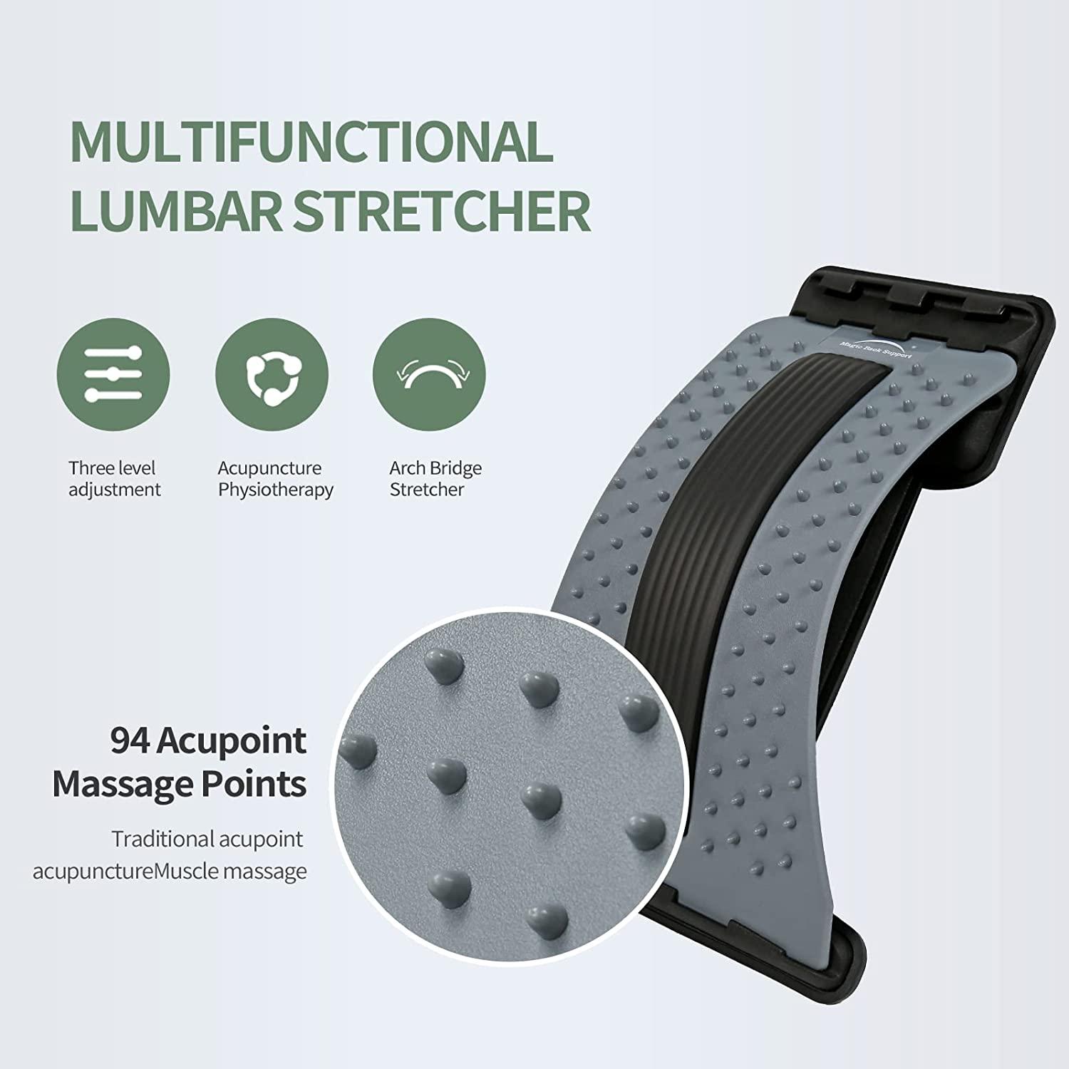 Back Stretching Device - Lumbar Support Stretcher for Pain Relief ...