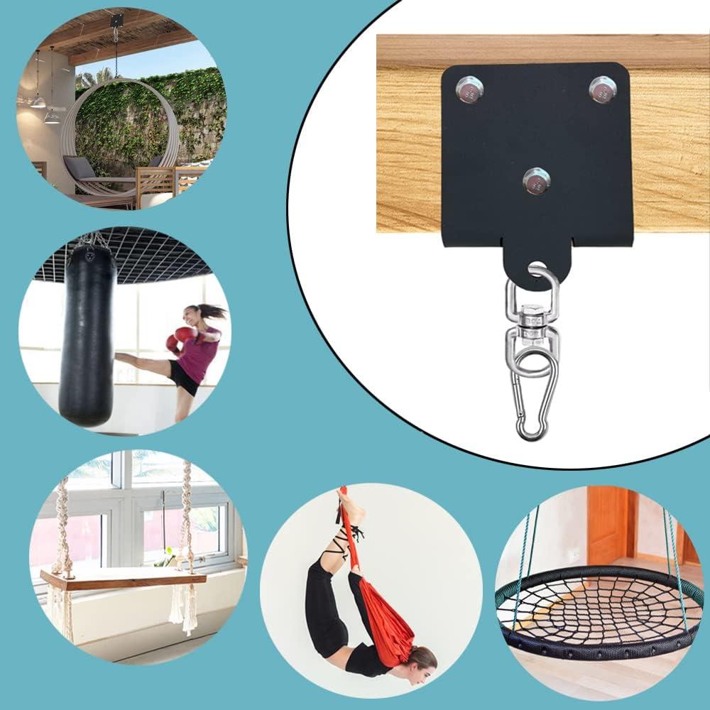 KSWLOR Heavy Punching Boxing Bag Hanger - 360 Rotation Wall/Ceiling ...