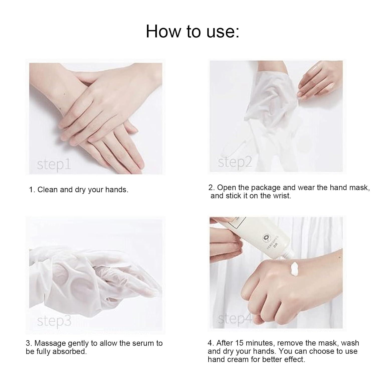 Hand Peeling Mask & Moisturizing Spa Gloves - Repair Rough Hands ...