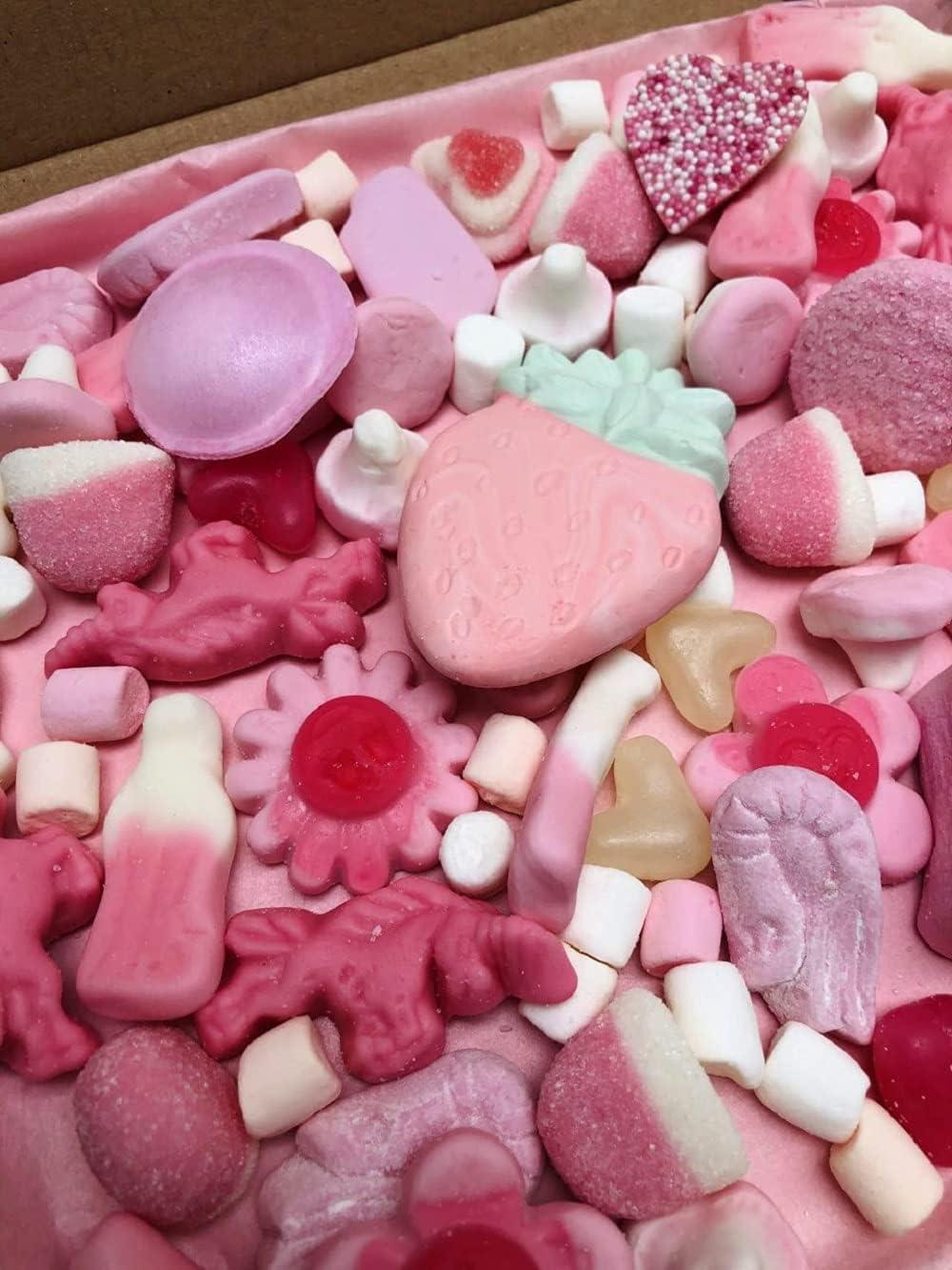 Happy Birthday Gift Pick n Mix pink 300g Sweets Selection Box Sweet ...