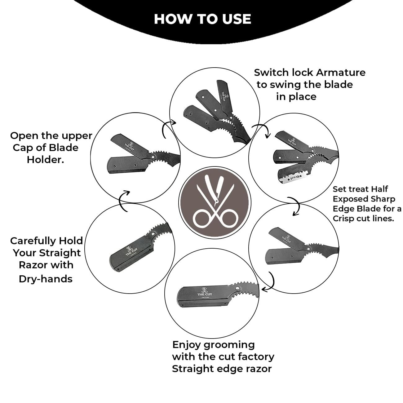 Professional Straight Razor - The CUT-FACTORY | 100 Premium Treat ...