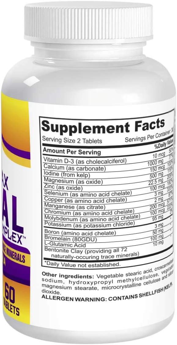 SuperMAX Multimineral Supplement | Iron-Free with 72 Trace Minerals ...
