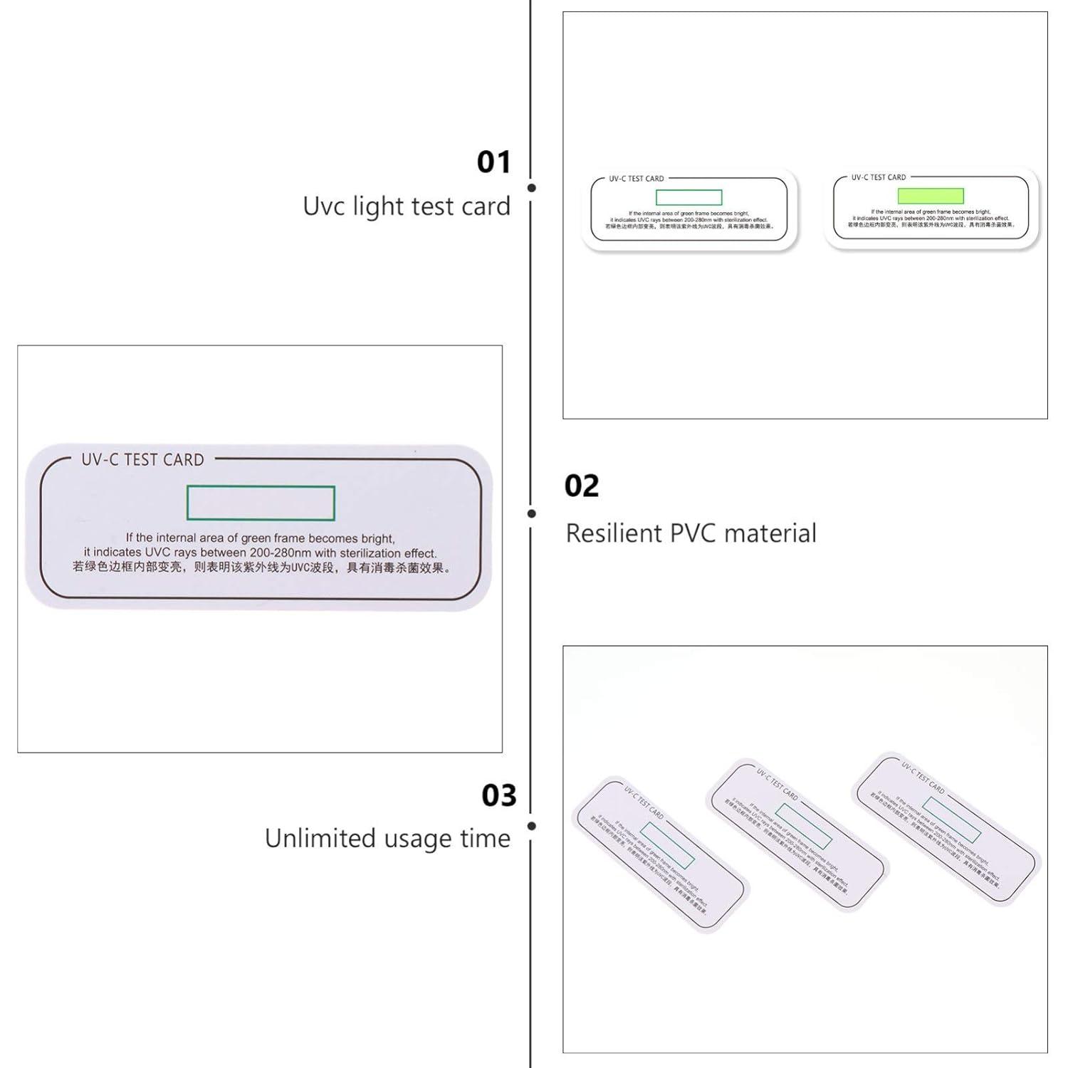 TEHAUX UV Discoloration Detection Cards - 20Pcs | Test Strips for UVA ...