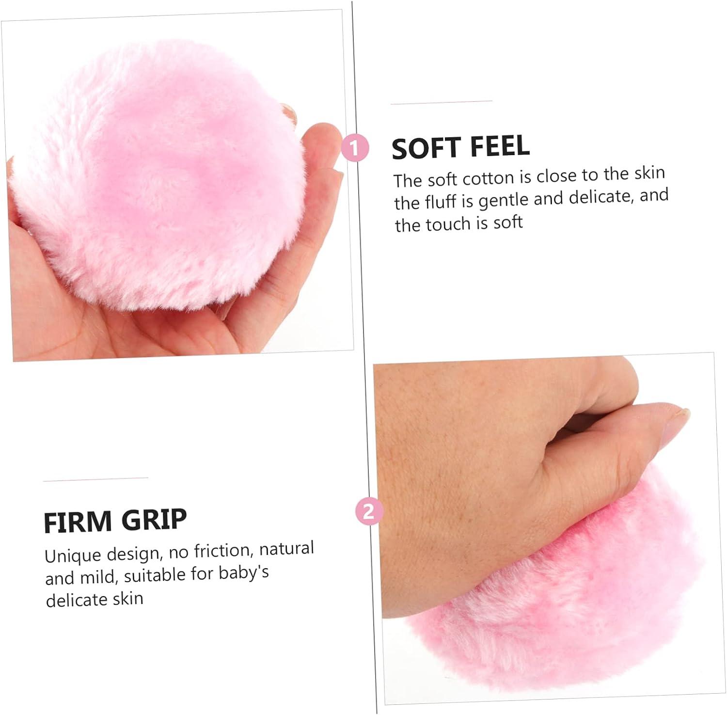 FOMIYES 3pc Baby Powder Puff Set - Large Makeup Puffs for Talcum Powder ...
