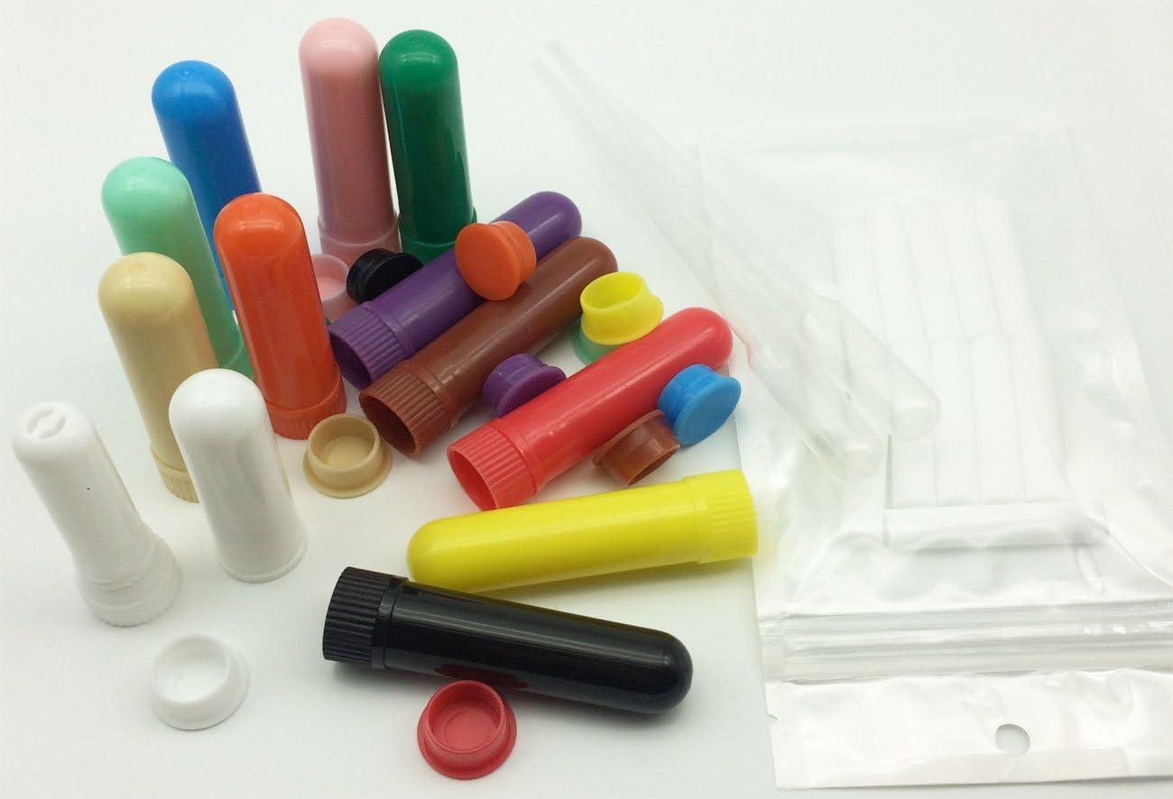 Zison Nasal Inhaler Tubes Kit - 12 Empty Tubes with Wicks & 2 Droppers ...
