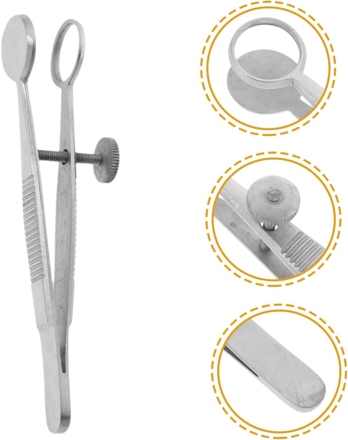 POPETPOP Forceps Clip Ins Tweezer Lash Remover Metal Chalazion Forcep ...