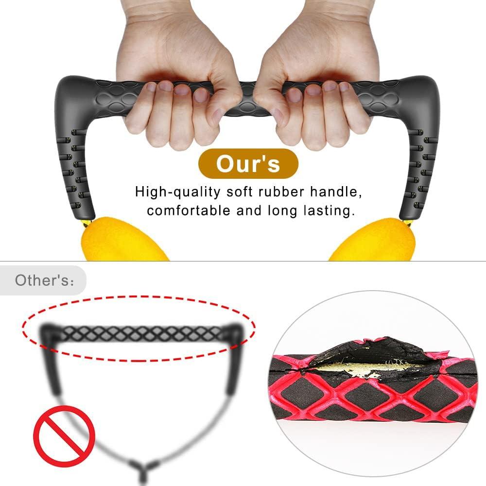 SELEWARE Water Ski Rope with Soft Rubber Handle and 2 Floats - 75 ft 2 ...