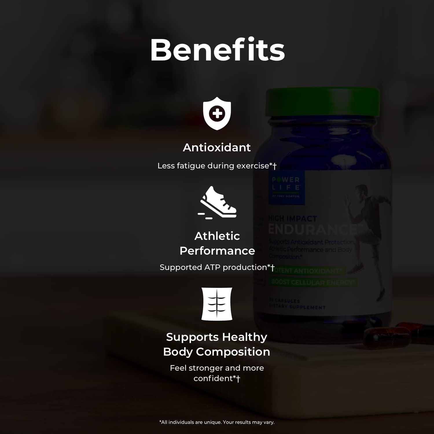 POWERLIFE Tony Horton Endurance Astaxanthin & ElevATP Support ...