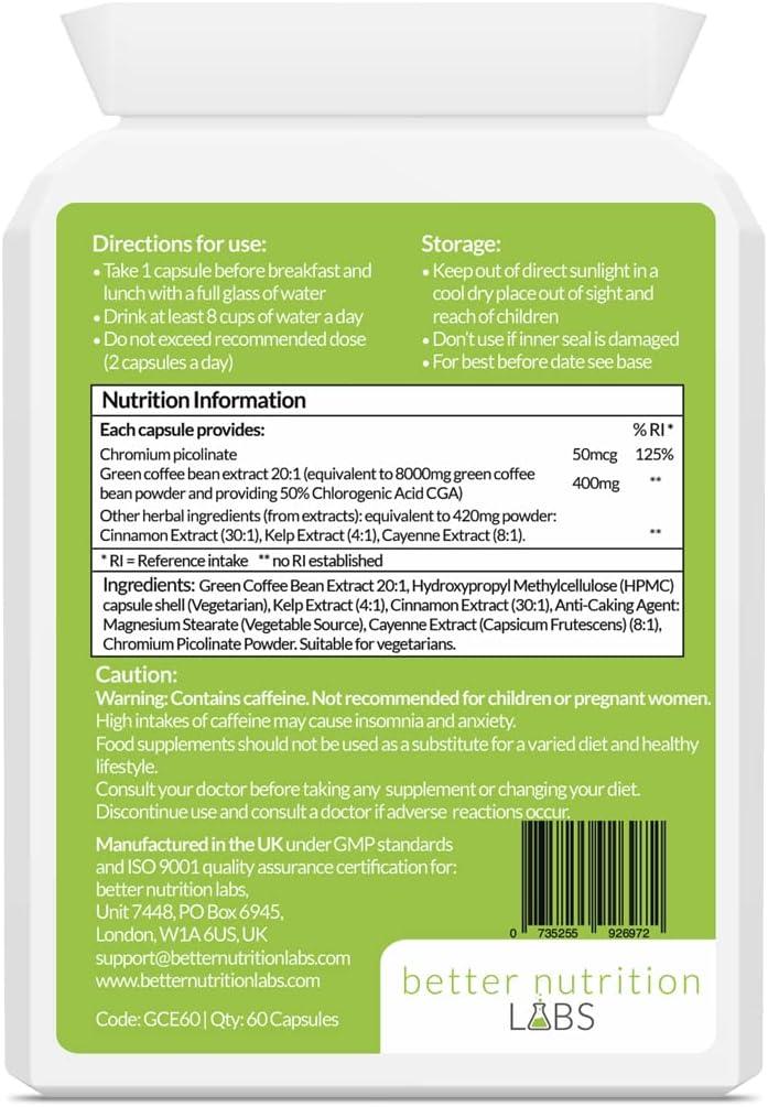 Green Coffee Complex - Green Coffee Extract 50% Chlorogenic Acid (CGA ...