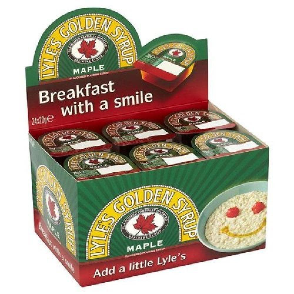 Lyle's Golden Syrup Maple Flavour 24x20g Portion Pot | Buy Now with ...