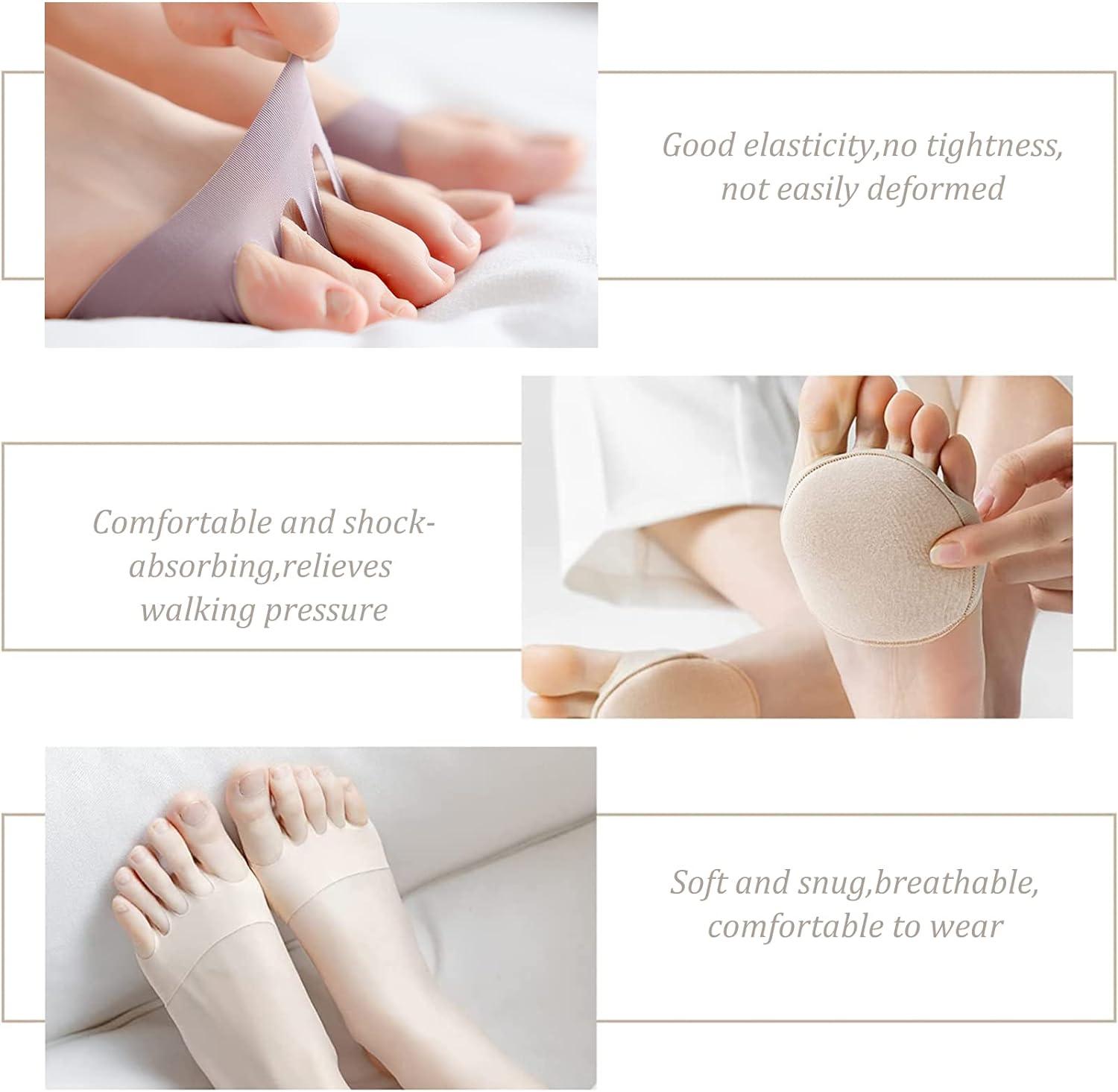Reusable Metatarsal Pads for Women - Extra Thick Forefoot Cushion Pads ...