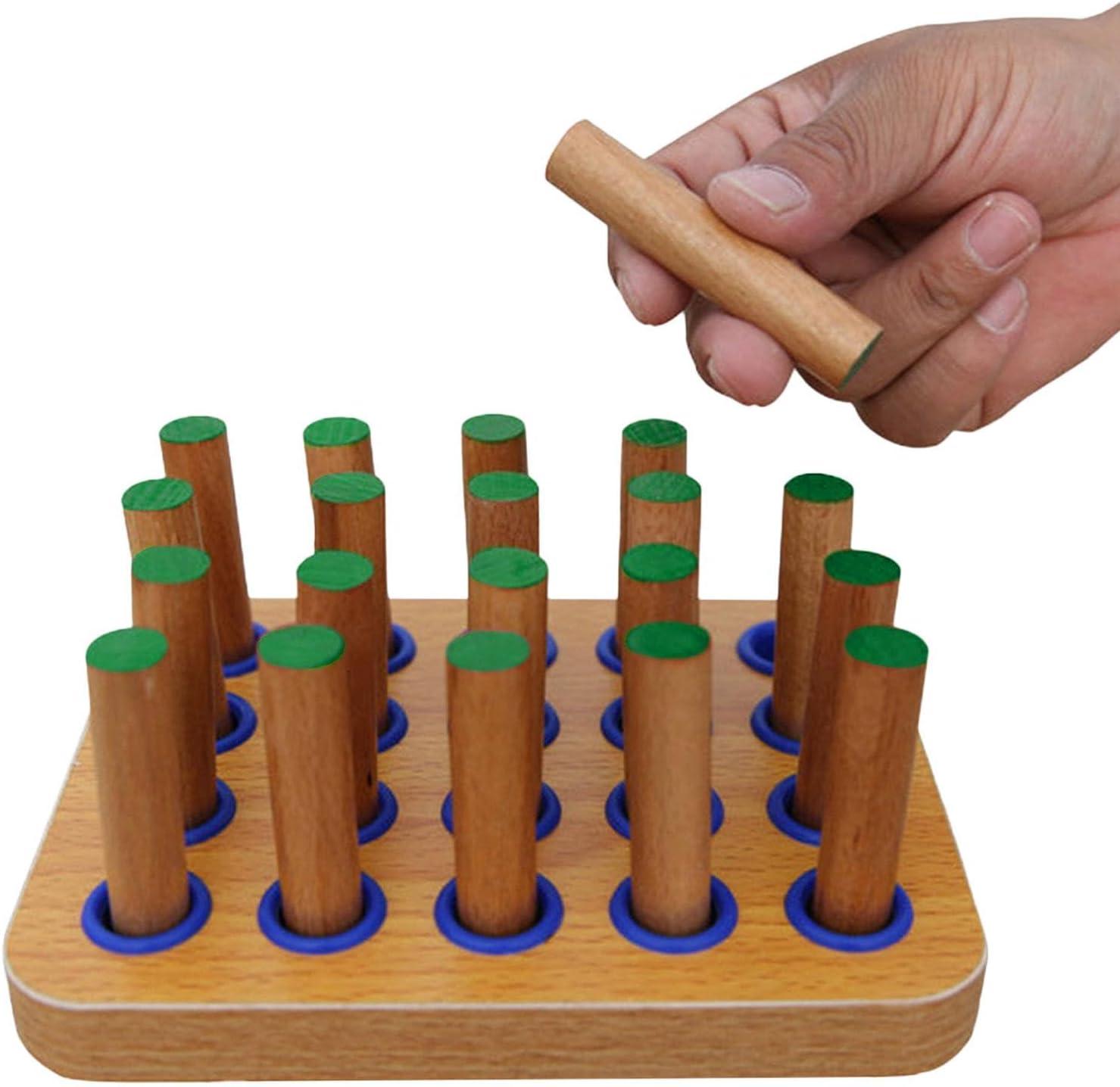 18x14x2cm Finger Dexterity Pegboard Hand Rehabilitation Board Fine ...