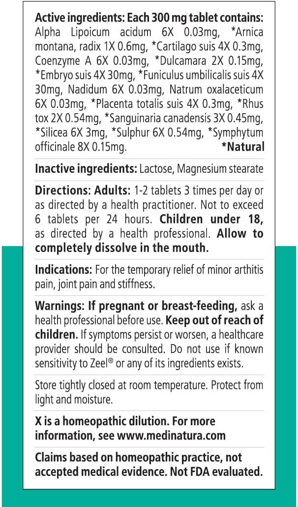 MediNatura Zeel Homeopathic Support Helps Relieve Pain & Stiffness ...