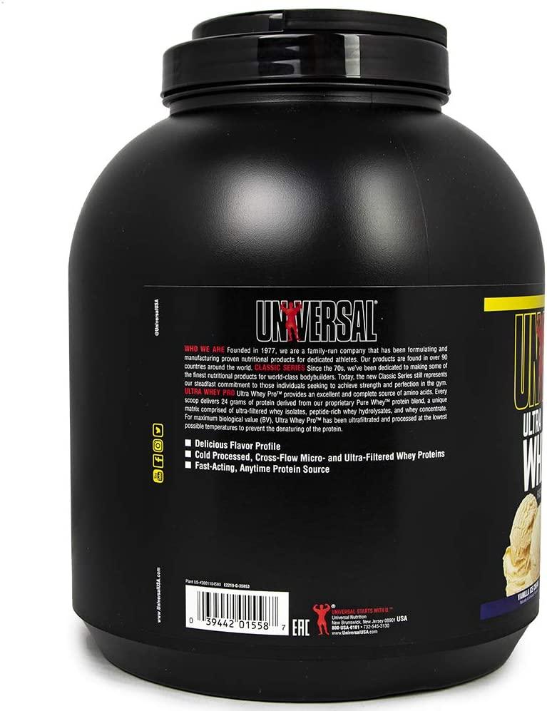 Universal Nutrition Ultra Whey Pro Protein Powder - Vanilla Ice Cream 5 ...