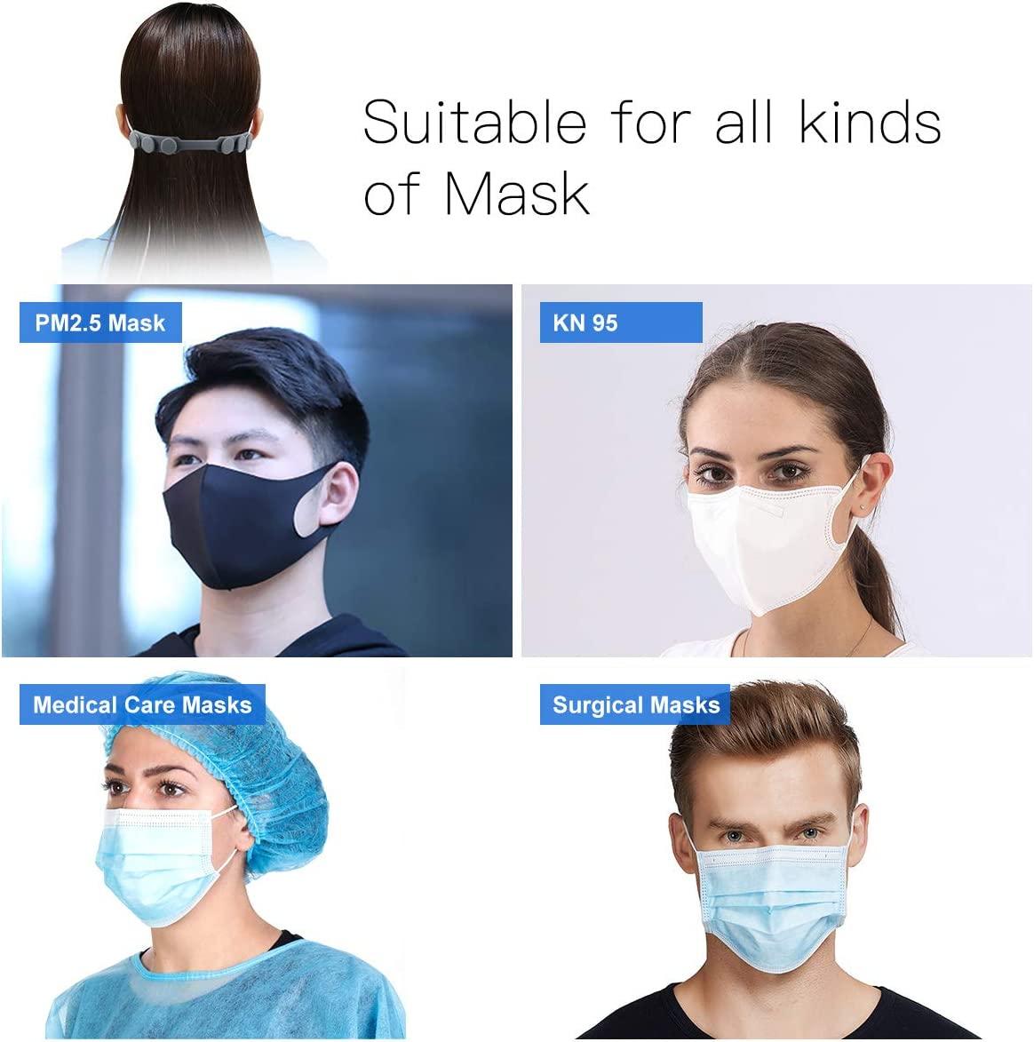 Mask Extender Strap - Adjustable Ear Savers Holder Clip for Masks ...