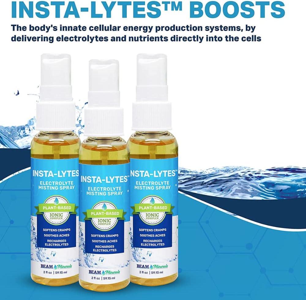 Insta-Lytes Electrolyte Misting Spray | Stop Leg Cramps Fast | Natural ...