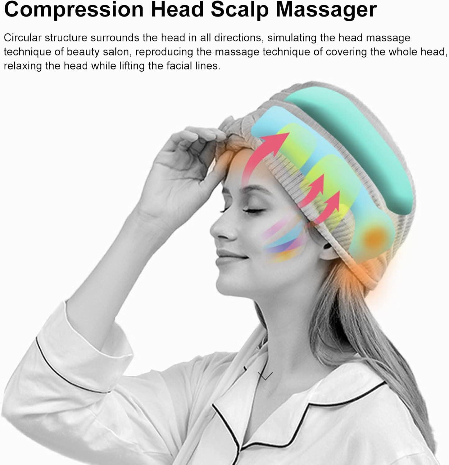 Compression Head Massage Device - Relieve Headaches Boost Blood ...