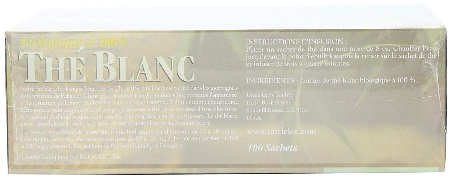 Organic White Tea - 100 Bags | Premium Quality Loose Leaf Tea | Buy Now ...