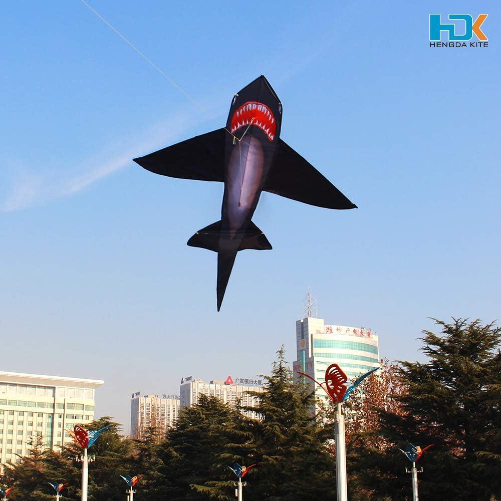 HENGDA Shark Kite - Easy to Assemble and Fly | for Kids and Adults ...