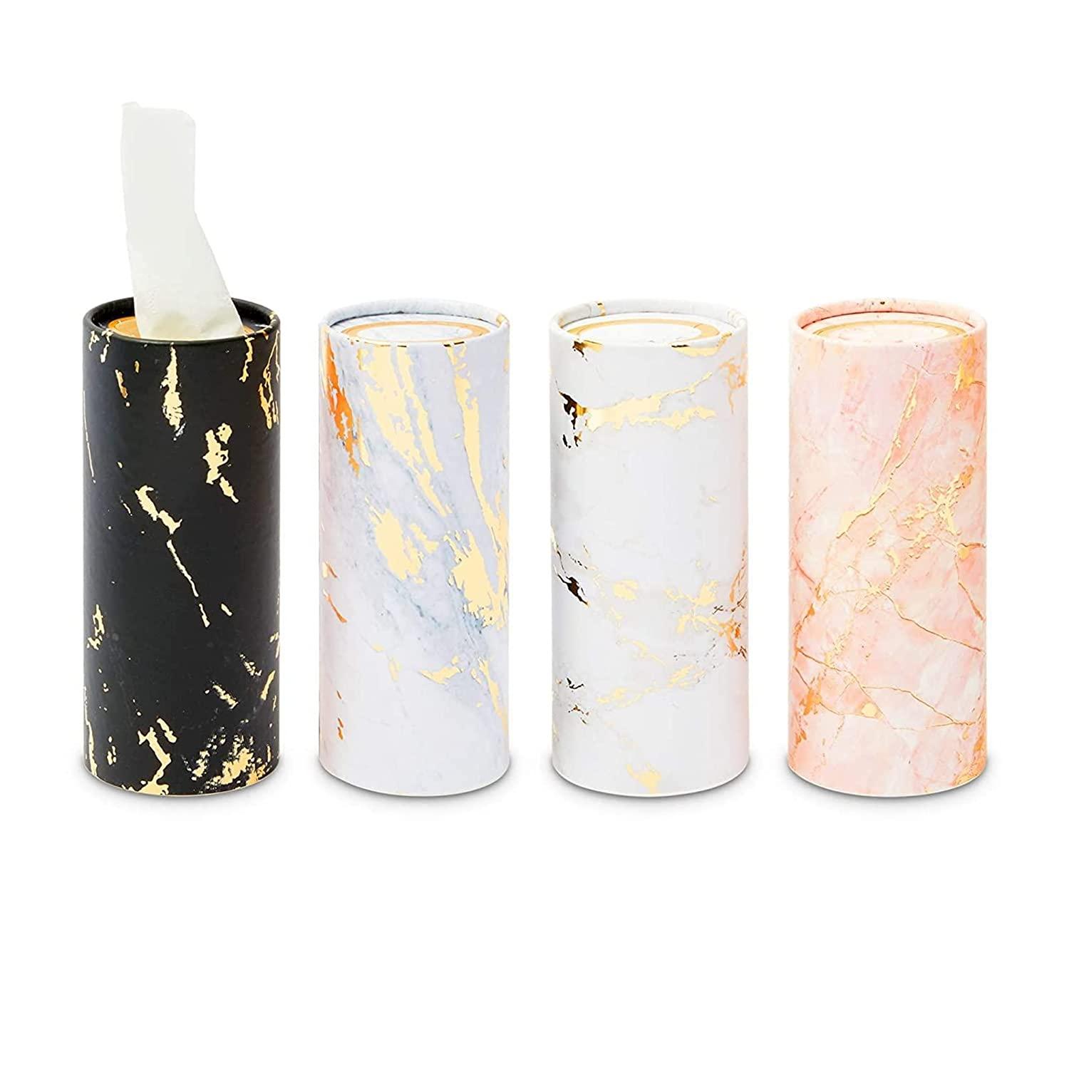 Marble Design Cylinder Tissue Boxes 400 Wipes - Set of 8 Packs | Buy ...